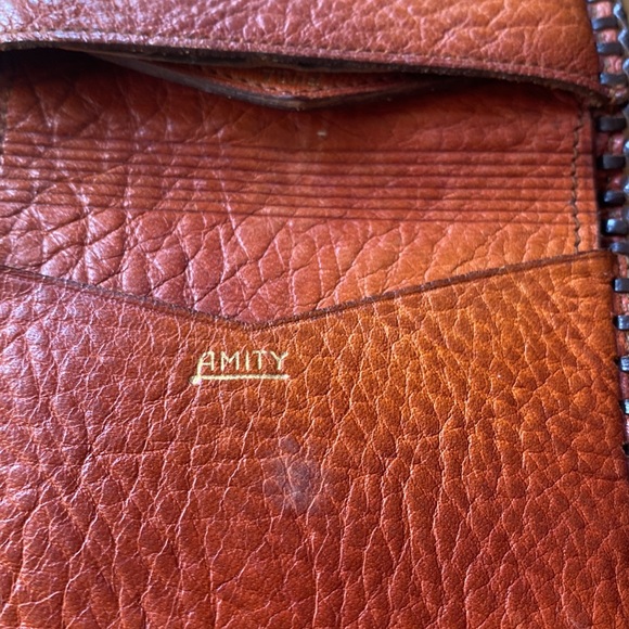 Amity | Bags | Vintage Mens Amity Cowhide Wallet Brown | Poshmark